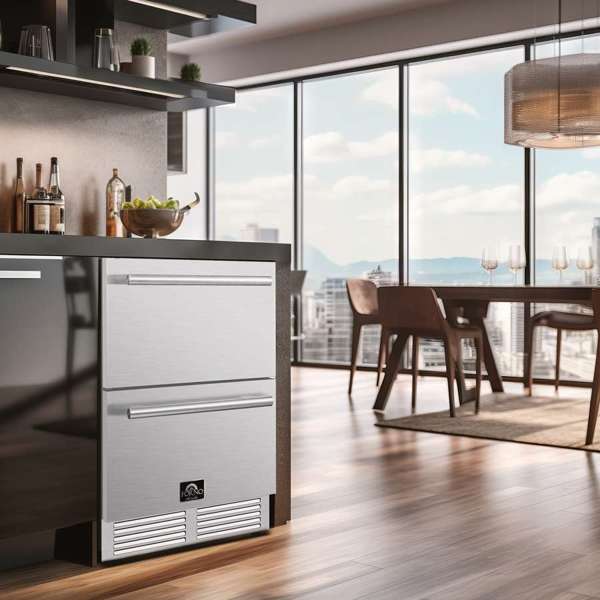 FORNO - Como 24" Indoor Outdoor Drawer Refrigerator, 4.87 cu.ft. - LUX ...